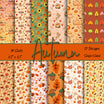 Decorative Scrapbooking Paper, Autumn/Fall Designs Sheets Fall Pattern ...